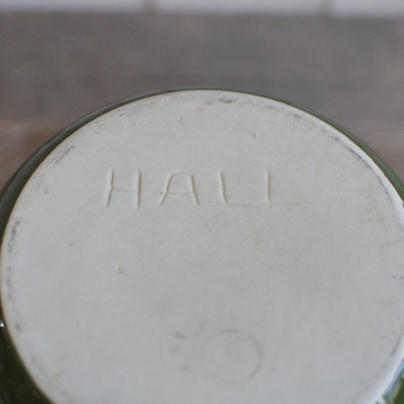 Hall Pottery Bean Pot Without Lid Forest Green Cooking | Etsy