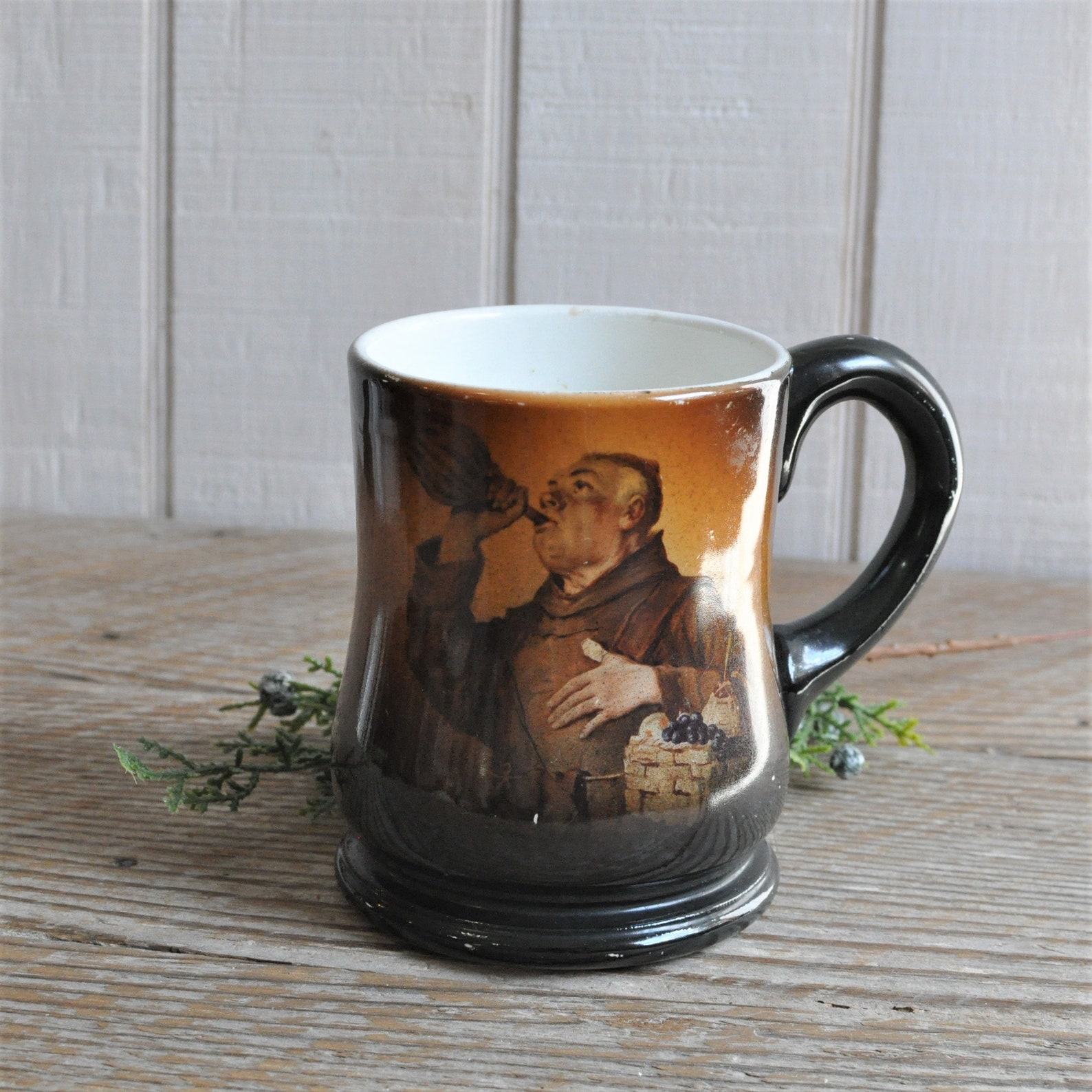 Vintage Drinking Monk Mug Beverage Cup Coffee Wine Beer | Etsy