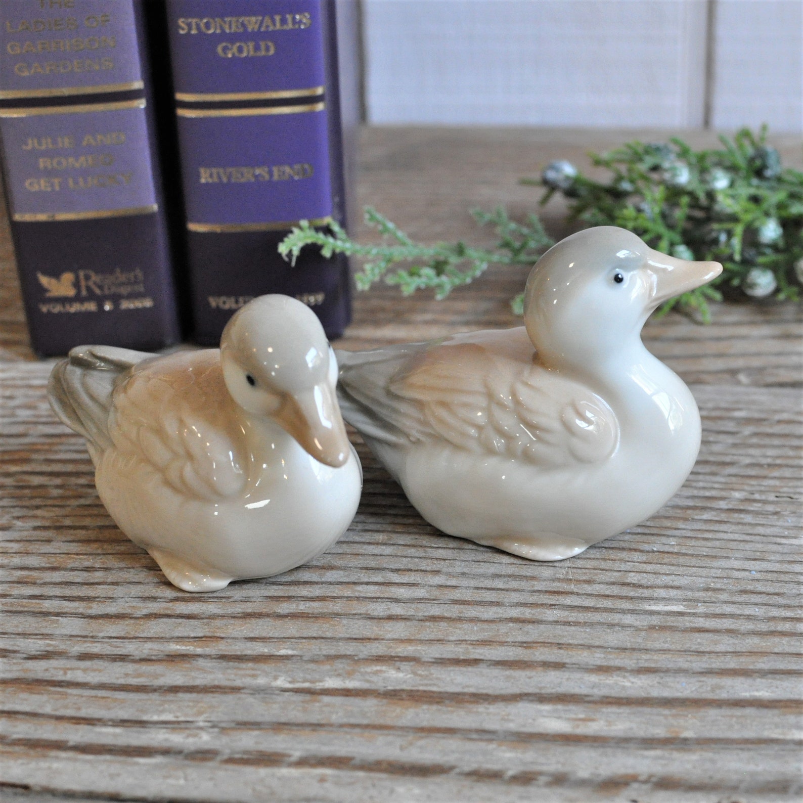 Homco Ceramics Duck Figurines, Pair of Ducks, Farm Animals, Knick-knack ...