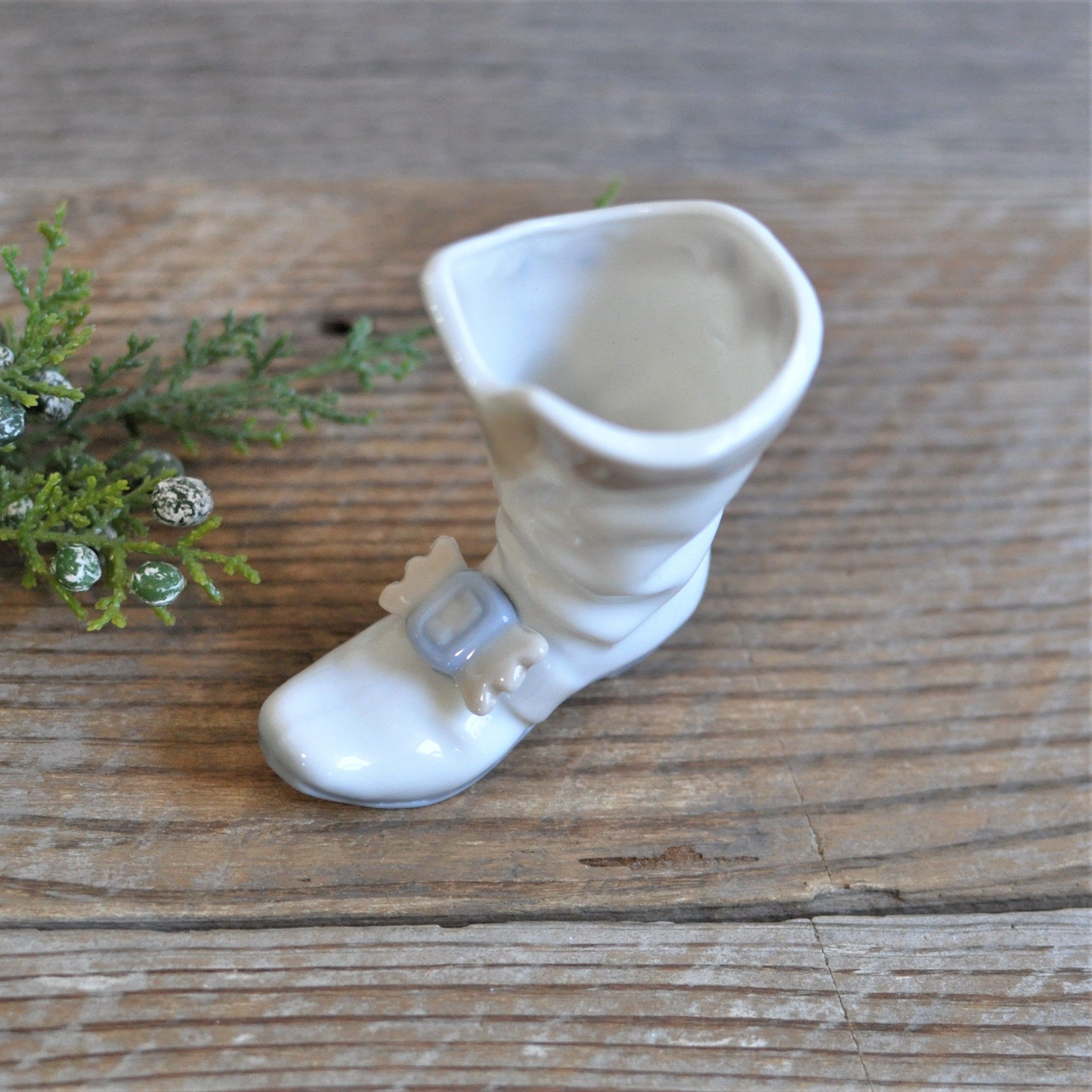 Miniature Porcelain Boot, Tall Boot Figurine, Mini Collection, Mini ...