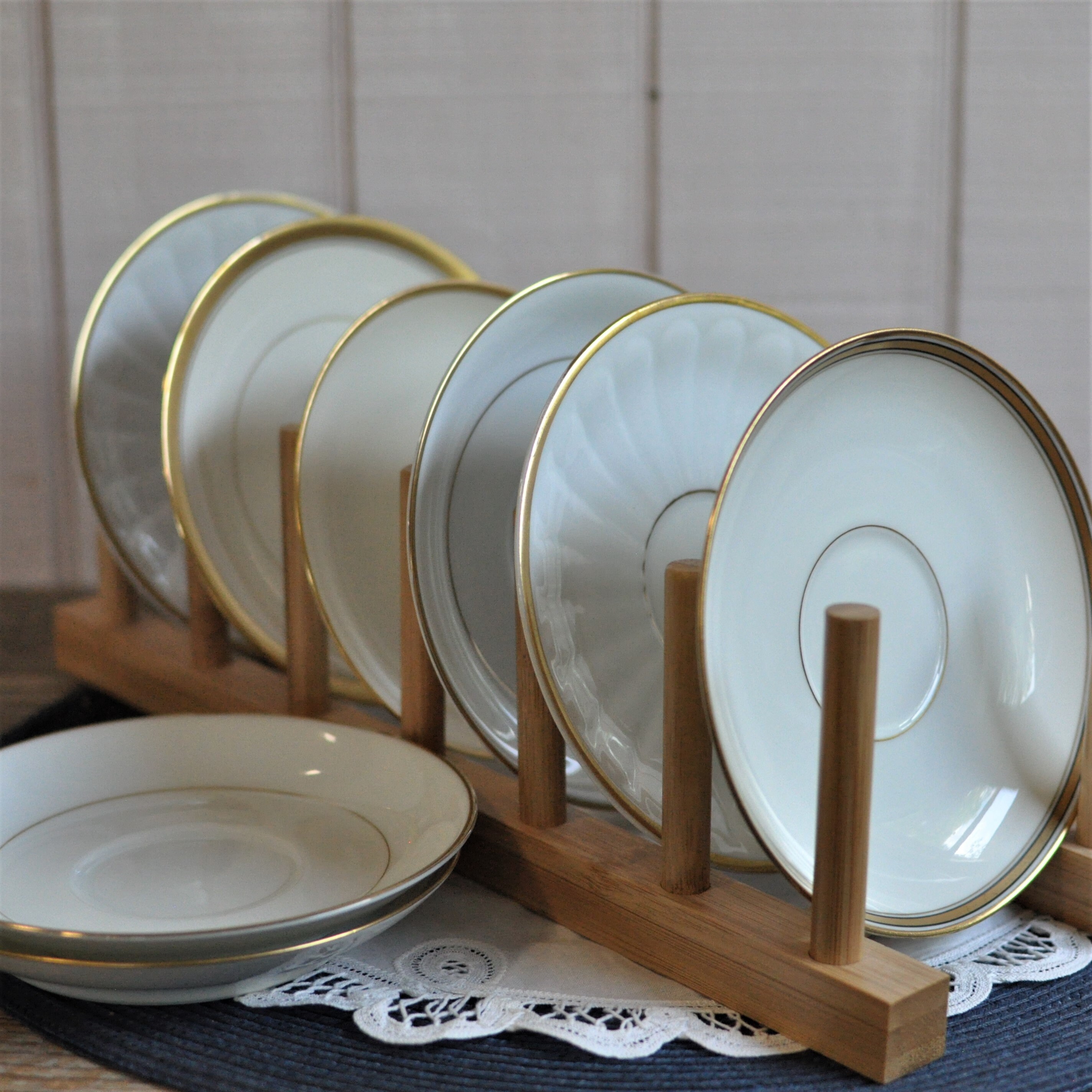 8 Shabby Saucer Plate Collection for Weddings, Mismatched China, Cake ...