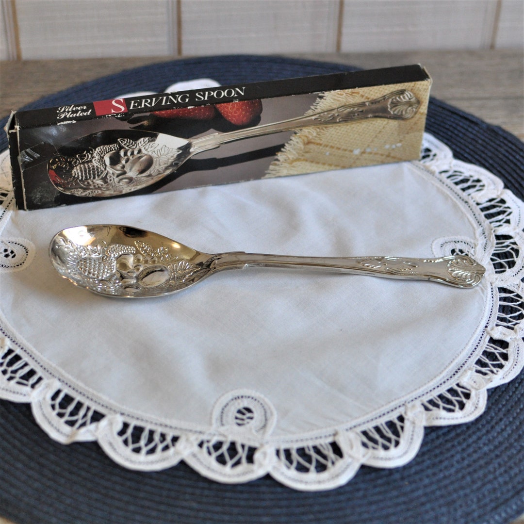 Davco 2307 Multi Uses Silver Plate Serving Tongs, Salad Fork, Cake ...