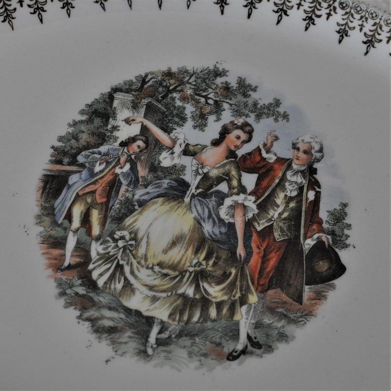 Vogue Dinnerware, Oval Serving Platter, Painted, Washington Colonial ...