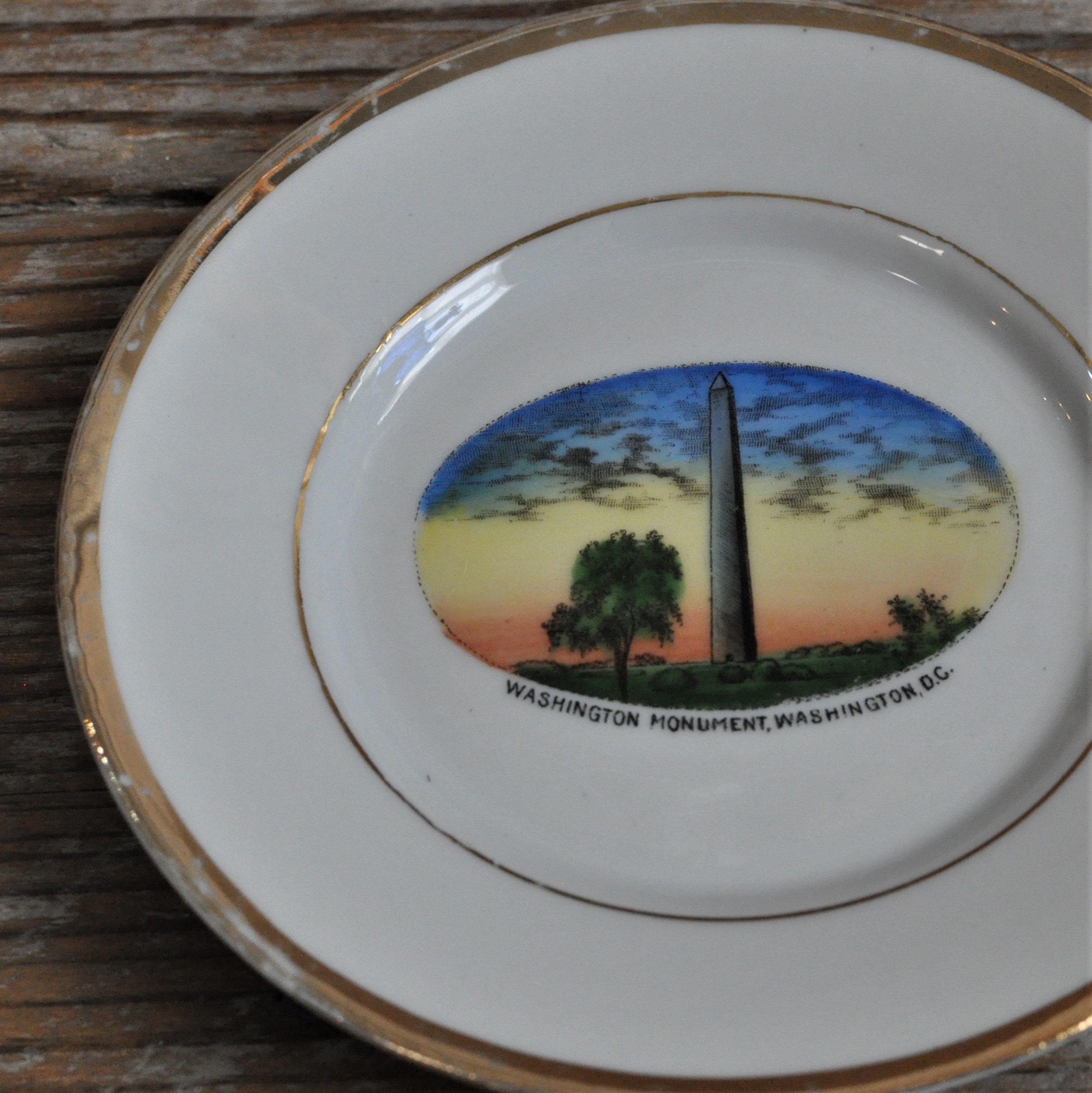 Vintage Washington Monument Souvenir Plate, Ring Dish, Wall or Curio ...