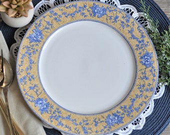 Blue Toile Dinner Plates - Etsy