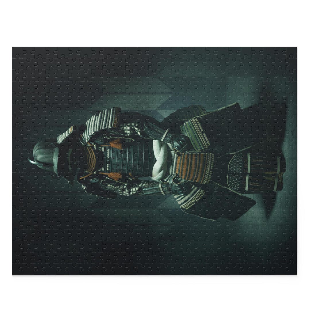 Samurai Armor Nostalgic Japan Geometric Background Puzzle (120, 252 ...