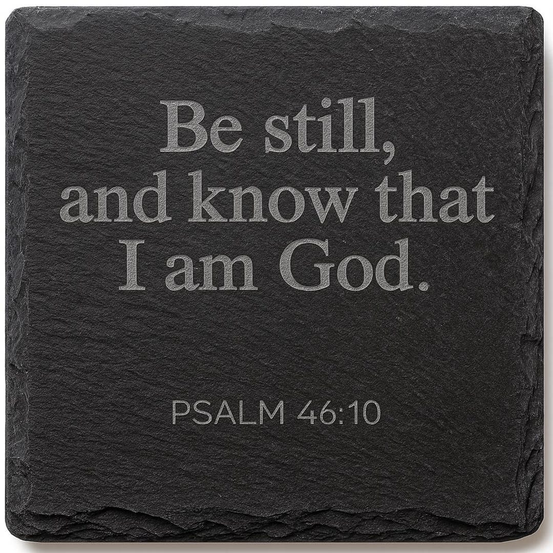Custom Engraved Slate Scripture Coaster Set – Christian Home Decor - Etsy