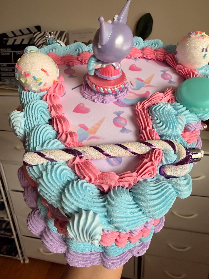 Faux Sanrio Kuromi Pastel Sweet Treats Cake - Etsy