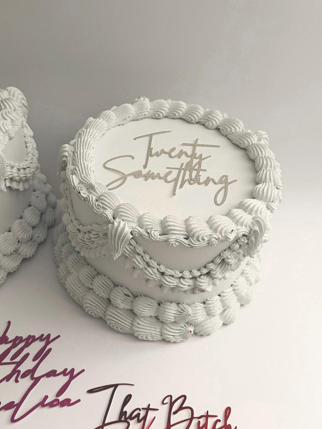 Cake Topper Charm: Personalized Birthday or Wedding (glitter & Mirror ...
