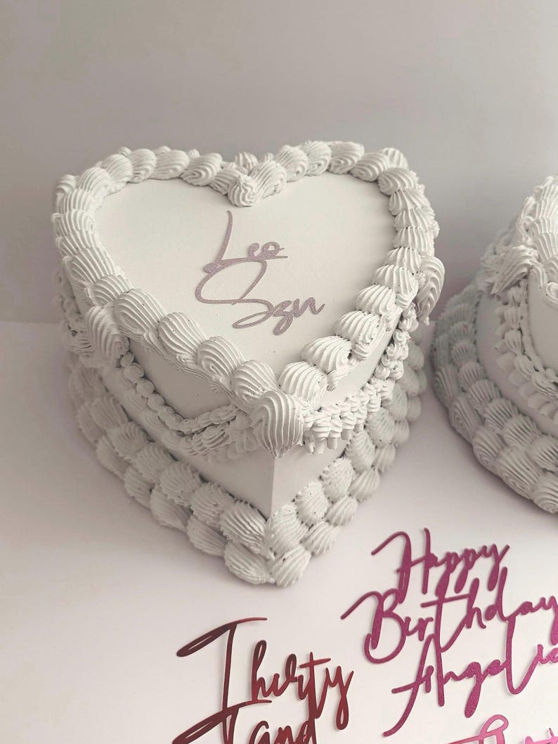 Cake Topper Charm: Personalized Birthday or Wedding (glitter & Mirror ...