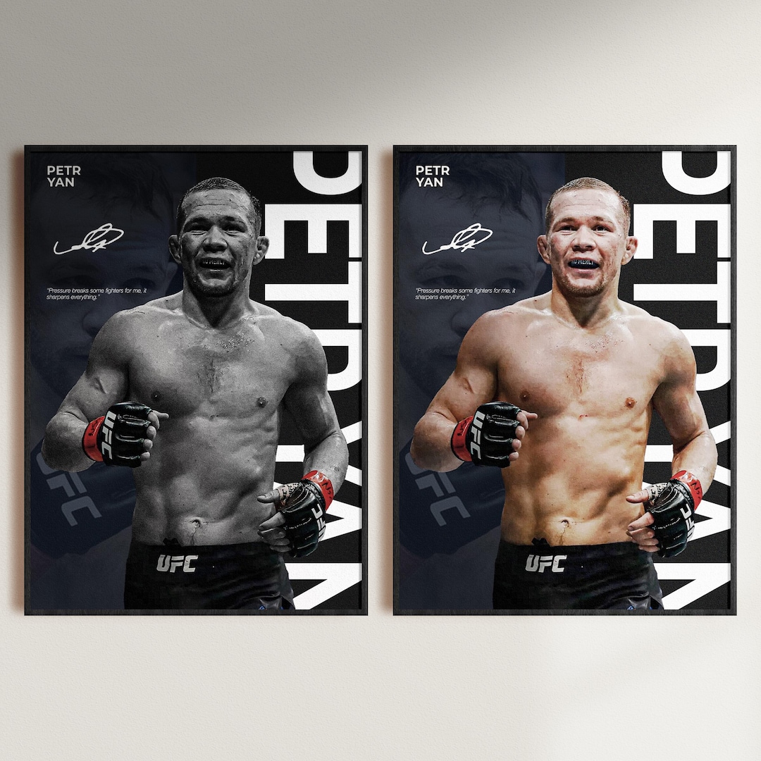 Petr Yan Poster, UFC Bantamweight Wall Art, MMA Fighter Print, Striking ...