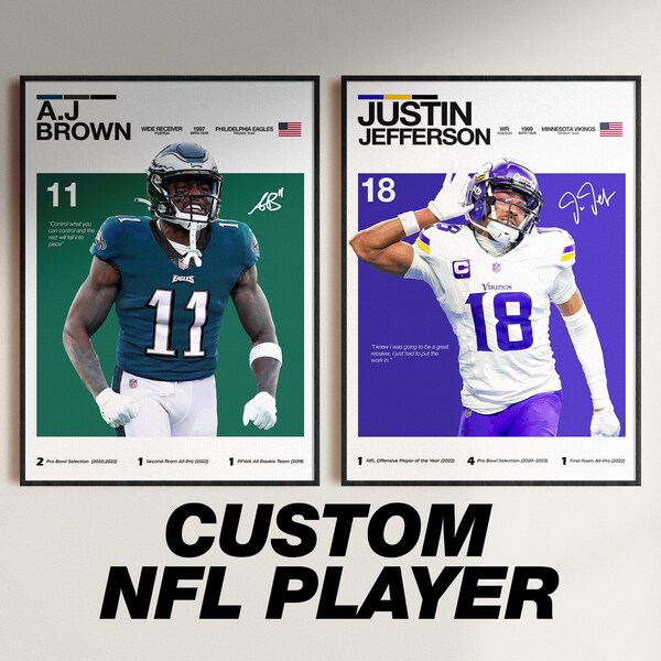 Nfl Poster - Etsy
