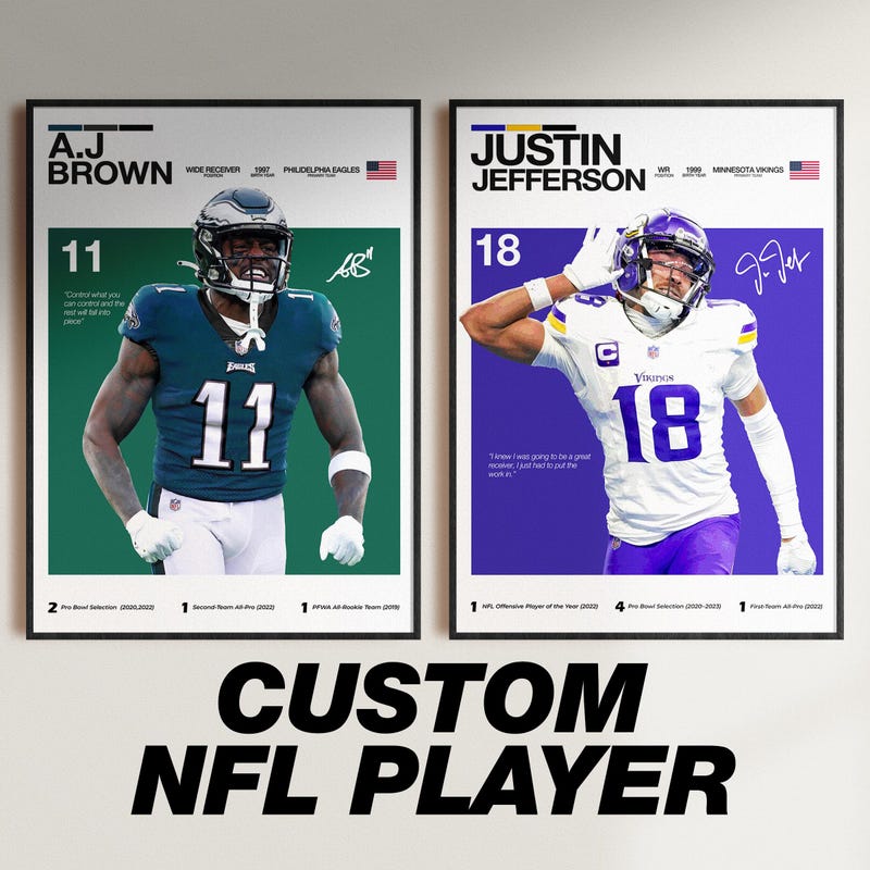 Nfl Poster - Etsy