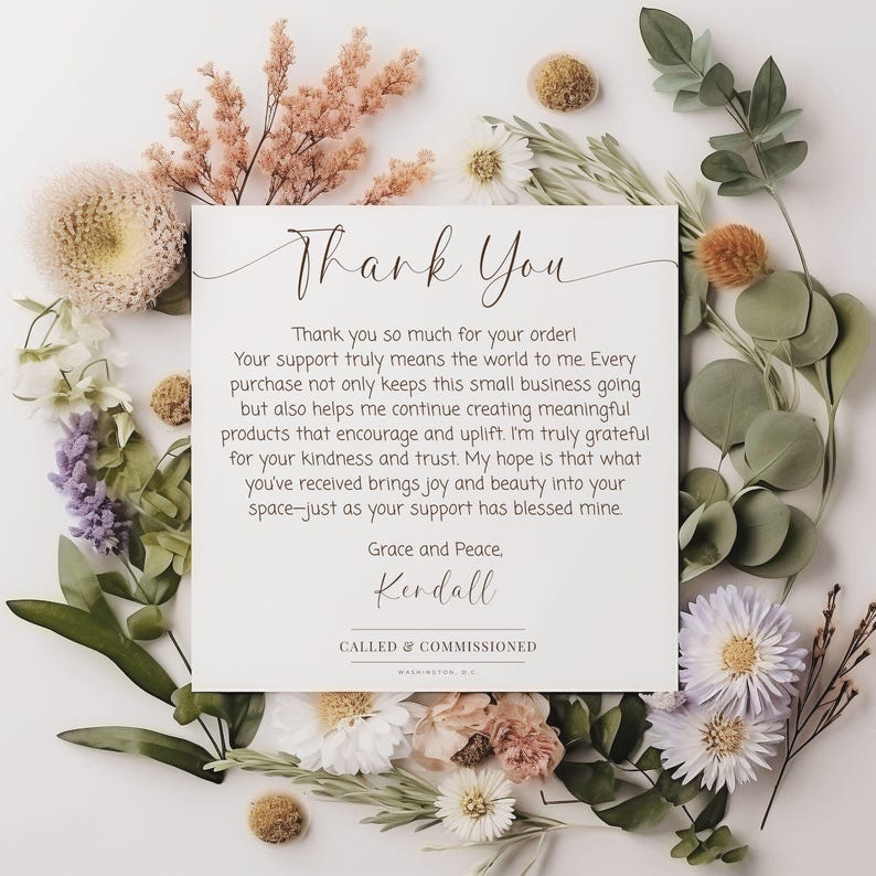 Pastor Thank You Card Printable | 5x7 Poem Card | Teacher Appreciation ...