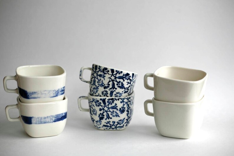Simone/ Set of Two Coffee Cups With Handle/ Artetmanufacture - Etsy Canada