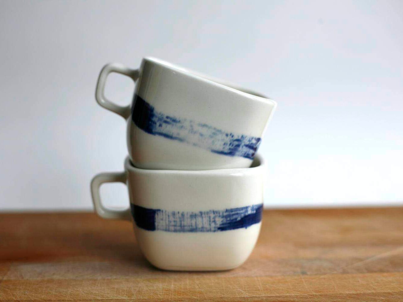 Simone/ Set of Two Coffee Cups With Handle/ Artetmanufacture - Etsy Canada