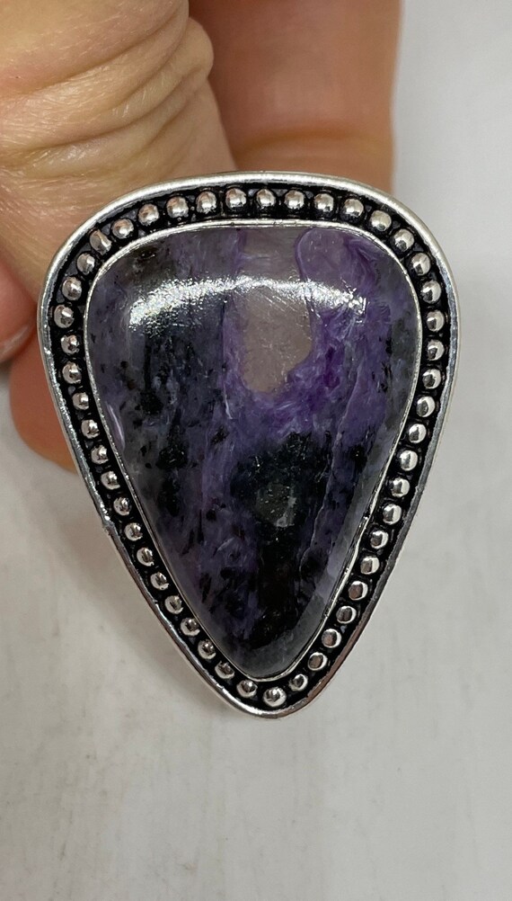 vintage purple genuine amethyst - Gem