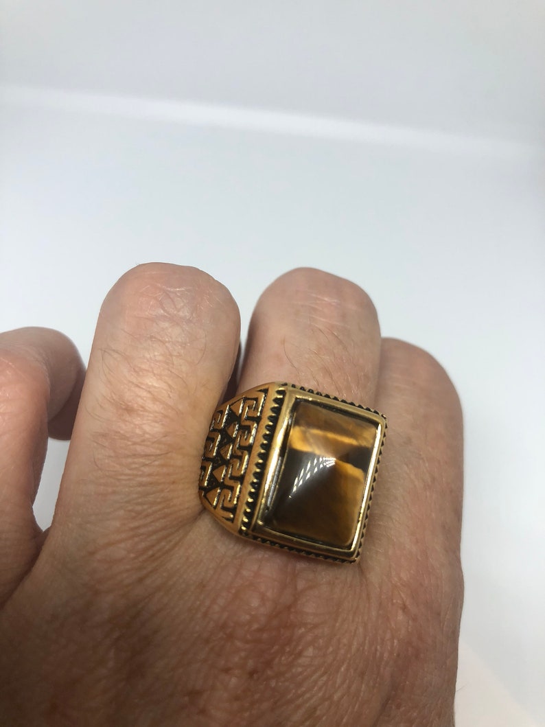 Vintage Gothic Gold Finished Stainless Steel Genuine Tigers - Etsy