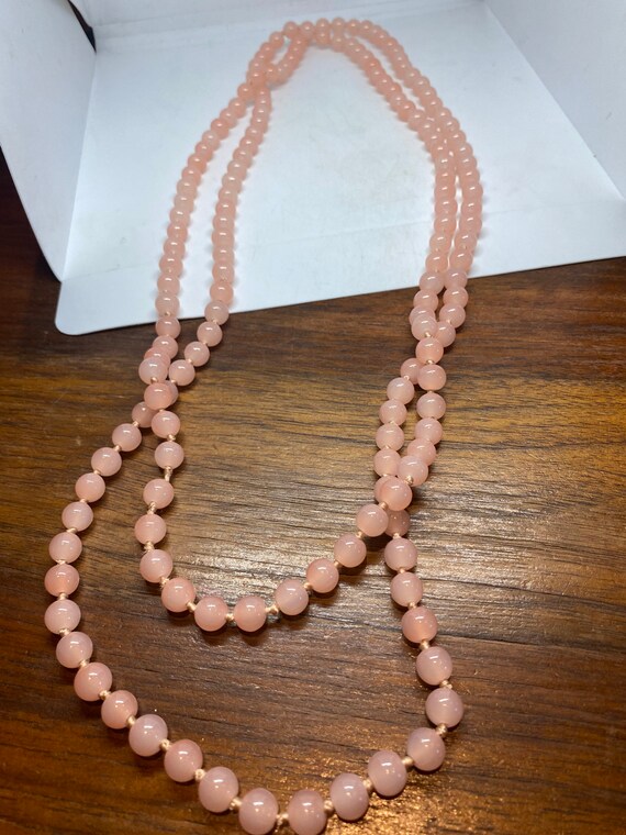 Vintage Handmade Pink Rose Quartz Beads - Etsy