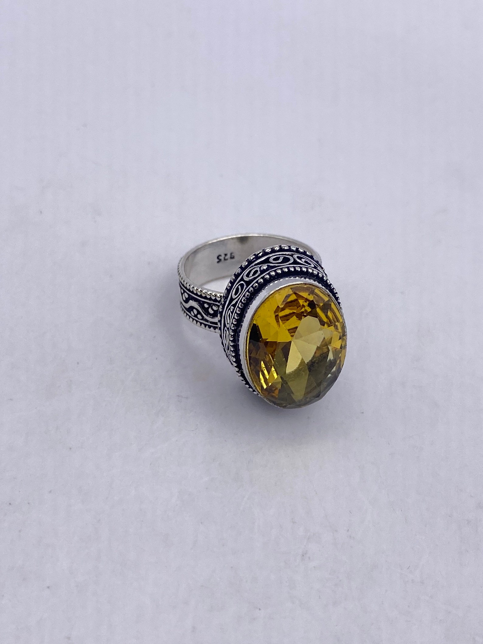 Vintage Golden Vintage Art Glass Ring About 1 Inches Knuckle - Etsy