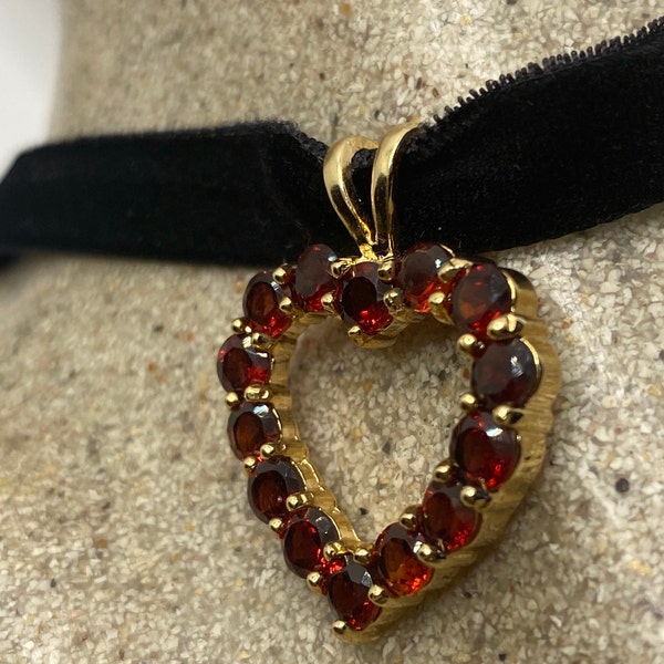Garnet Heart - Etsy