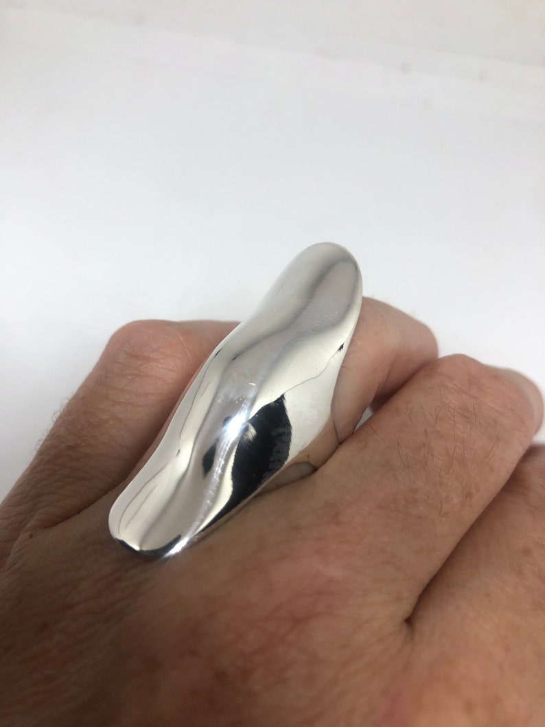 Vintage 925 Sterling Silver Knuckle Ring | Etsy