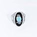 Vintage Native American Style Southwestern Turquoise Stone Inlay Mens ...
