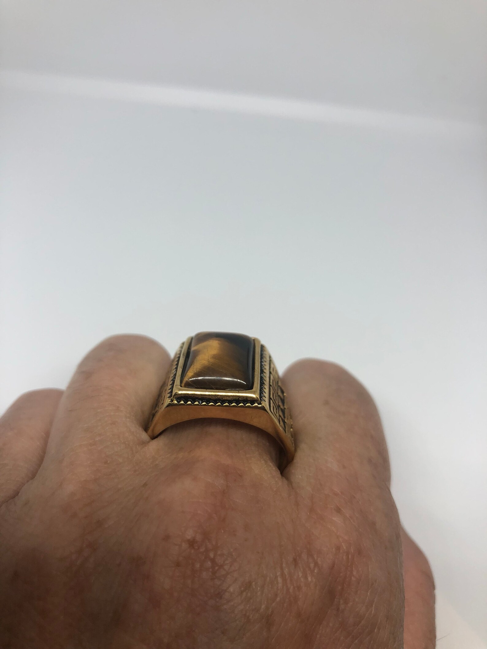 Vintage Gothic Gold Finished Stainless Steel Genuine Tigers | Etsy