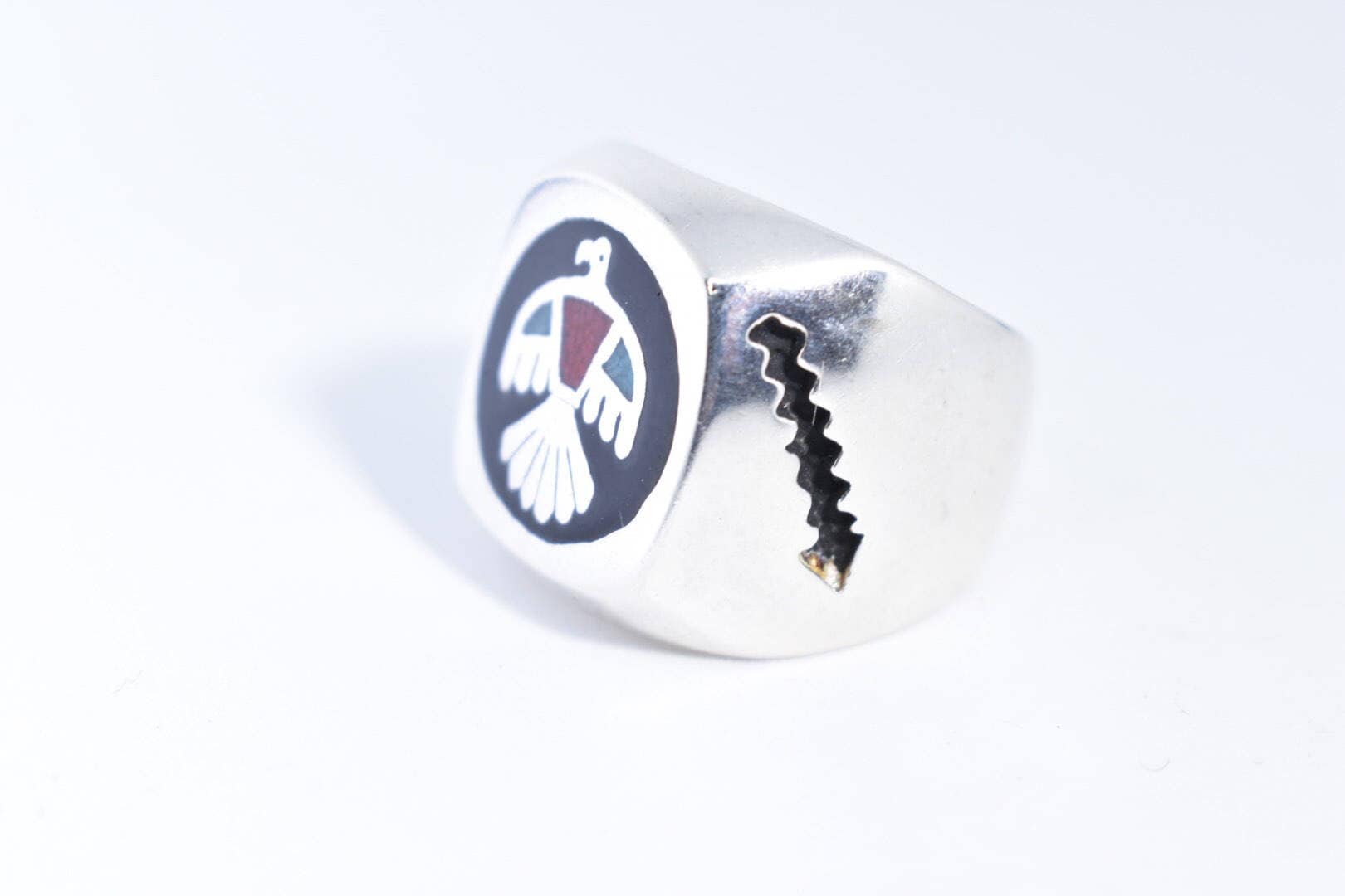Vintage Thunderbird Ring Native American Style Southwestern | Etsy