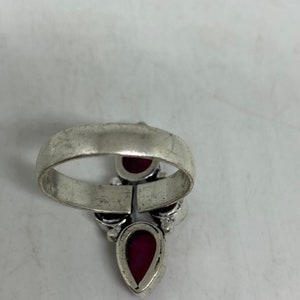 Vintage Handmade Raw Pink Ruby Silver Gothic Ring - Etsy