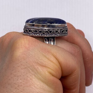Vintage Blue Genuine Lapis Lazuli Ring - Etsy