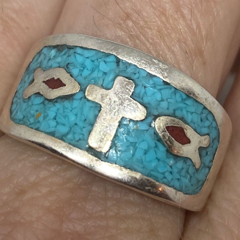 Turquoise Mid Ring - Etsy
