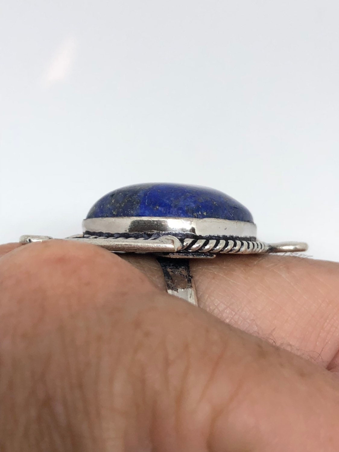 Vintage Blue Genuine Lapis Lazuli Ring - Etsy