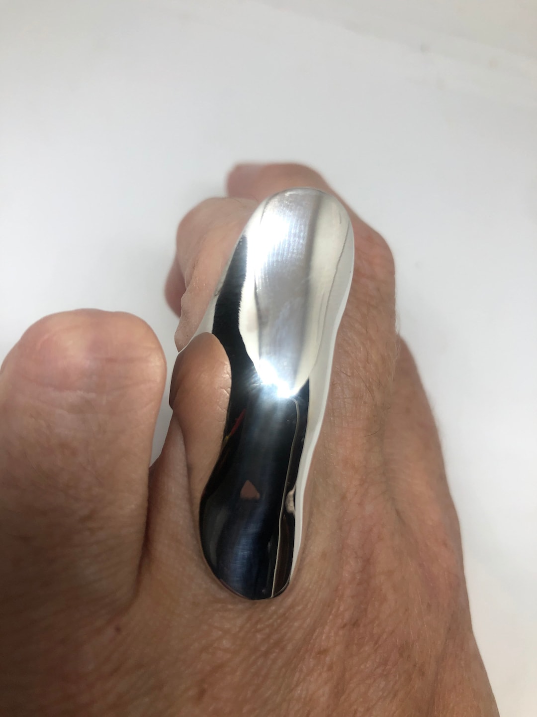 Vintage 925 Sterling Silver Knuckle Ring - Etsy