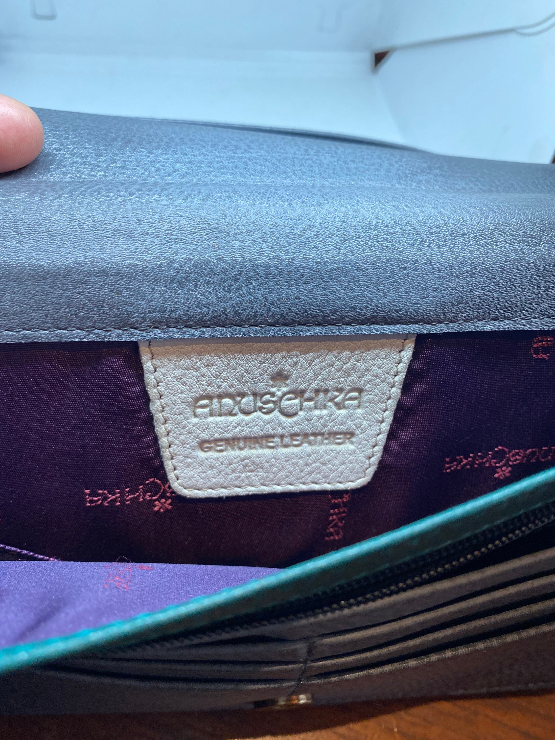 Hand Painted Butterfly Genuine Leather Anushka Wallet Clutch | Etsy