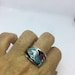 Vintage Native American Style Southwestern Turquoise Stone Inlay Mens ...