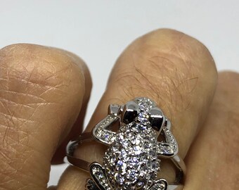 Crystal Frog Ring - Etsy
