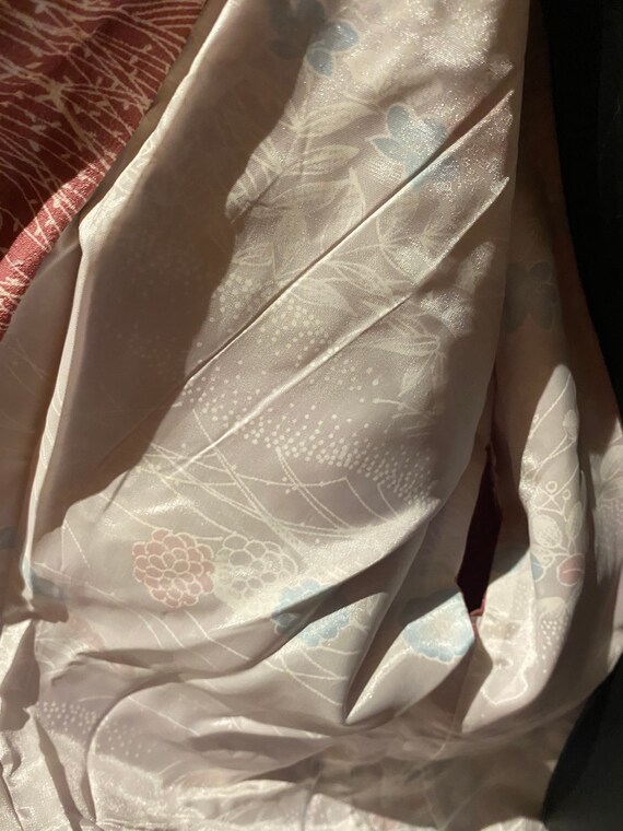 Vintage silk Japanese Kyoto Haori hapi short Kimono j… - Gem