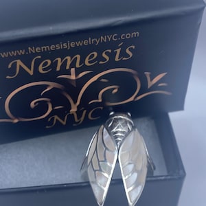 Antique Deco Mother of Pearl Cicada 925 Sterling Silver Ring - Etsy