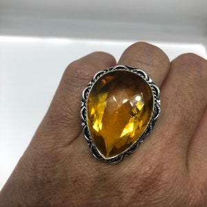 Vintage Golden Vintage Art Glass Ring About 1 Inches Knuckle - Etsy
