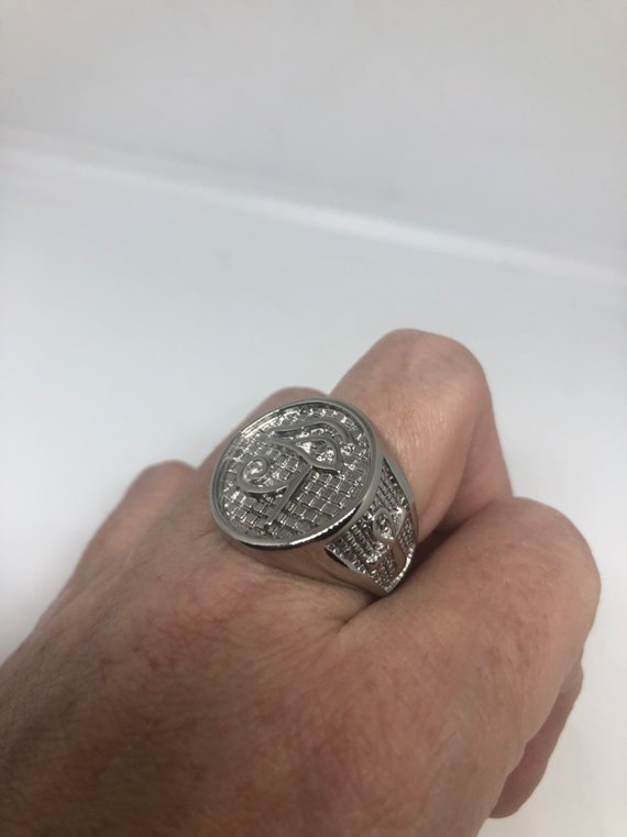 Ring Ägypten Horus Anck Silber - Gem