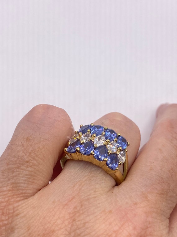 Vintage blue crystal cocktail - Gem