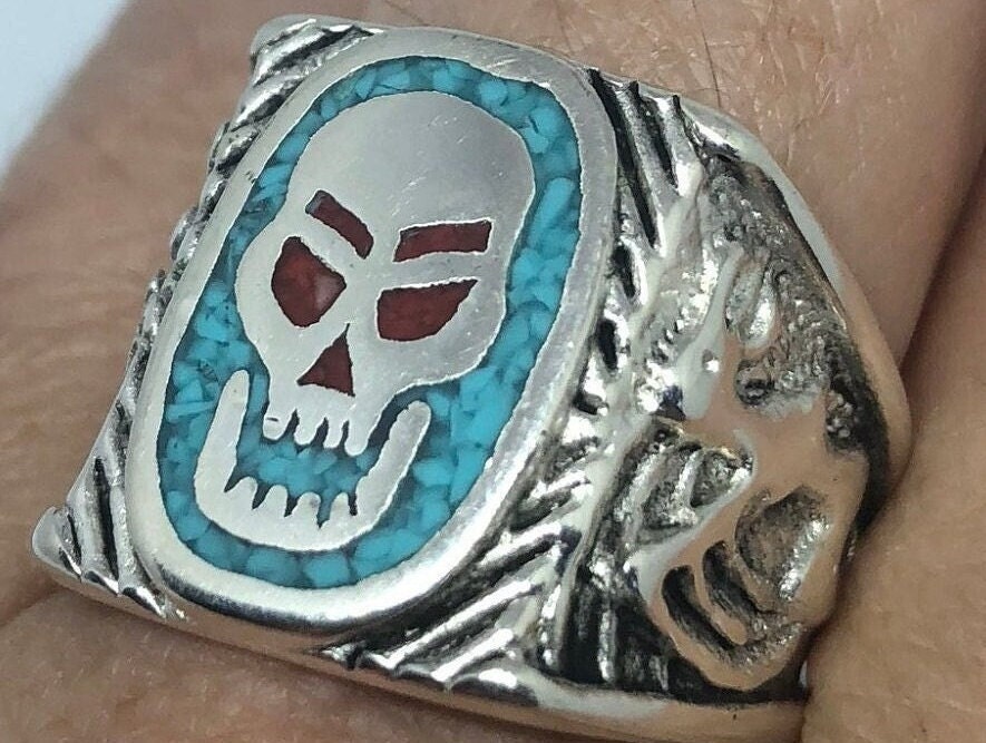 Mexican Skull Ring - Etsy Mexican Skull Ring - Etsy