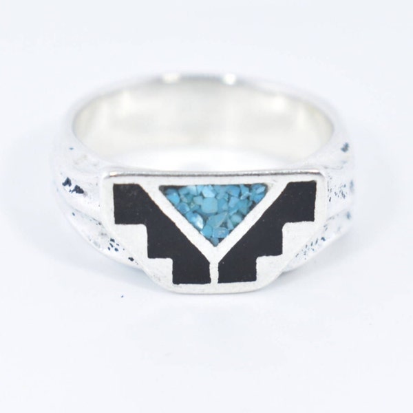 Stone Inlay Ring - Etsy