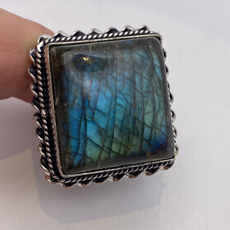 Labradorite Ring - Etsy