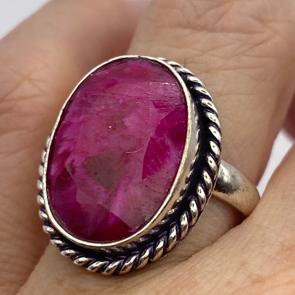 Raw Ruby Ring - Etsy