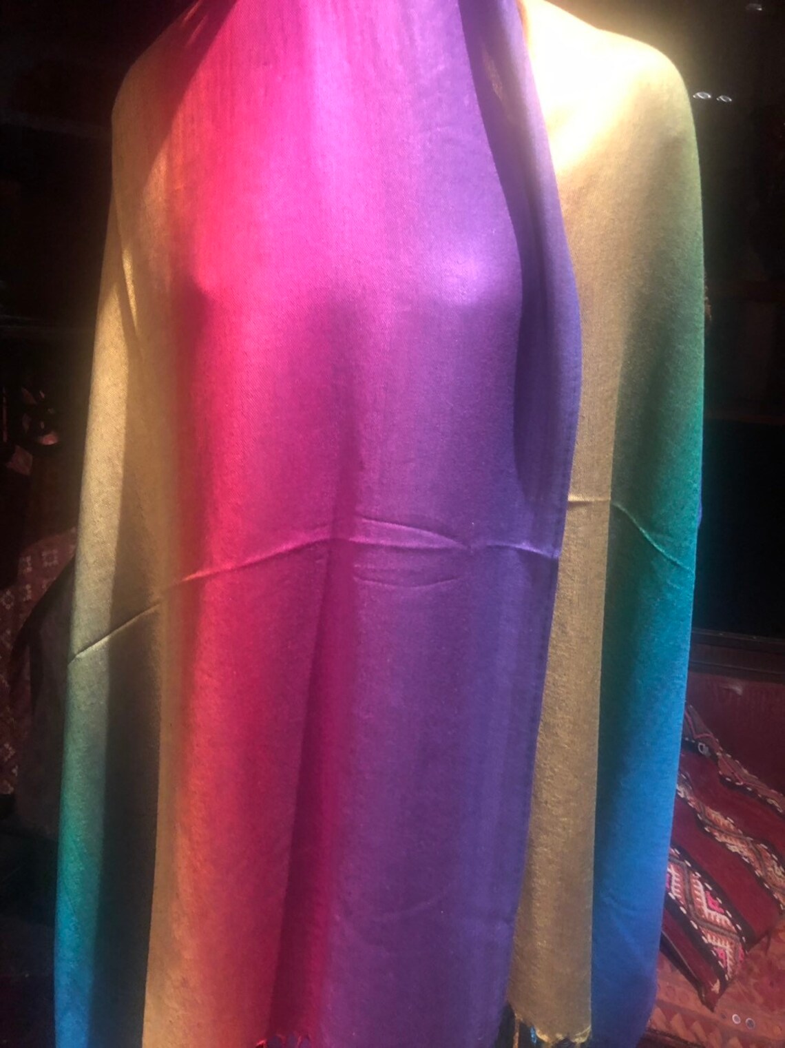 Vintage Rainbow Gay Pride Brocade Pashmina Scarf Wrap Shawl - Etsy