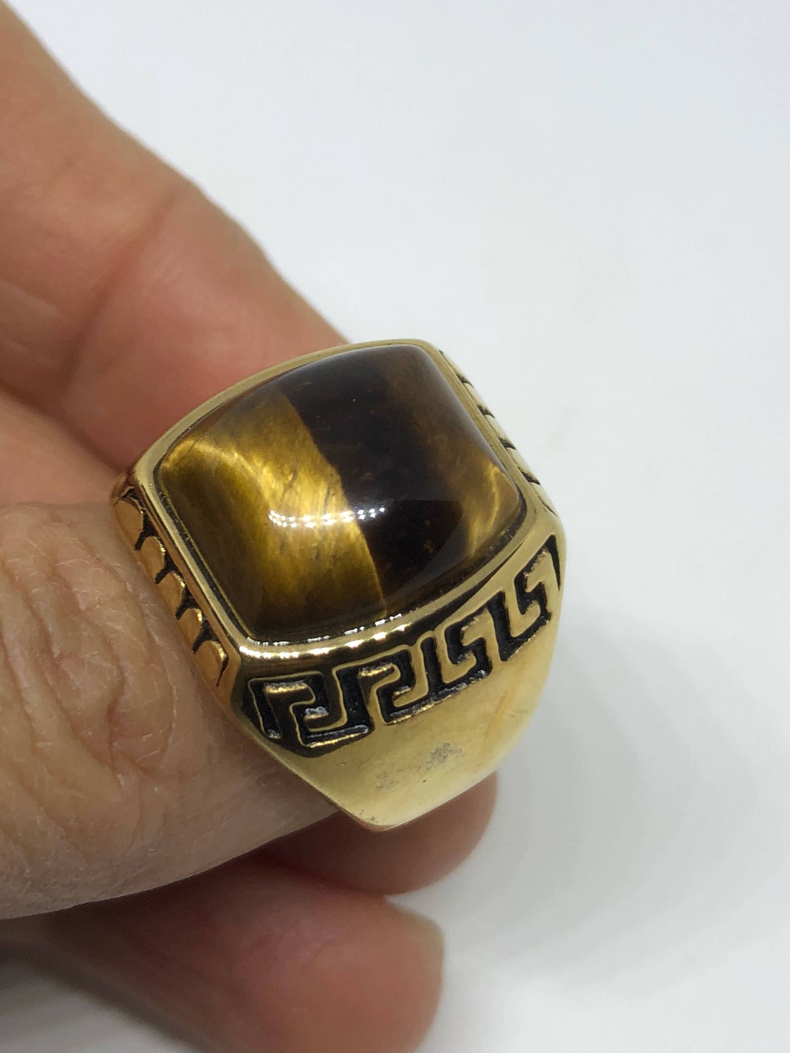 Vintage Gothic Gold Finished Stainless Steel Genuine Tigers | Etsy