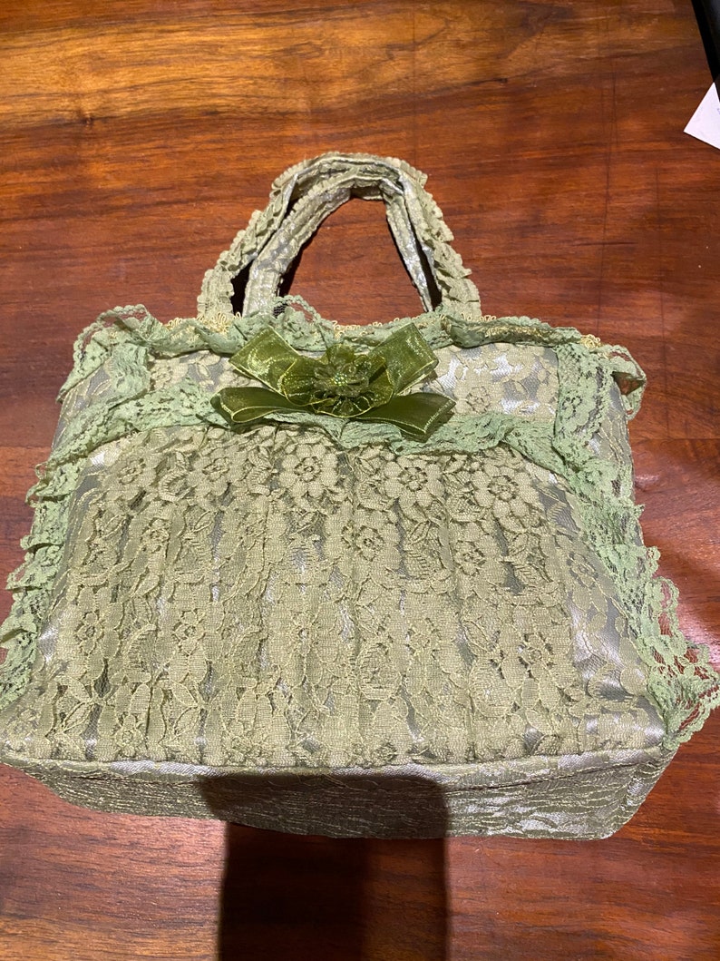 Vintage Brocade Lace Patchwork Hand Bag Purse | Etsy