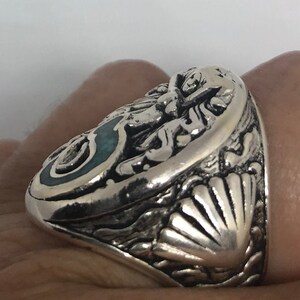 Vintage Southwestern Turquoise Mermaid Ring - Etsy
